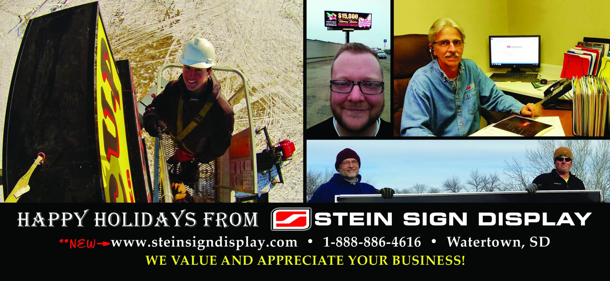 Happy Holidays from Stein Sign Display - Stein Sign Display